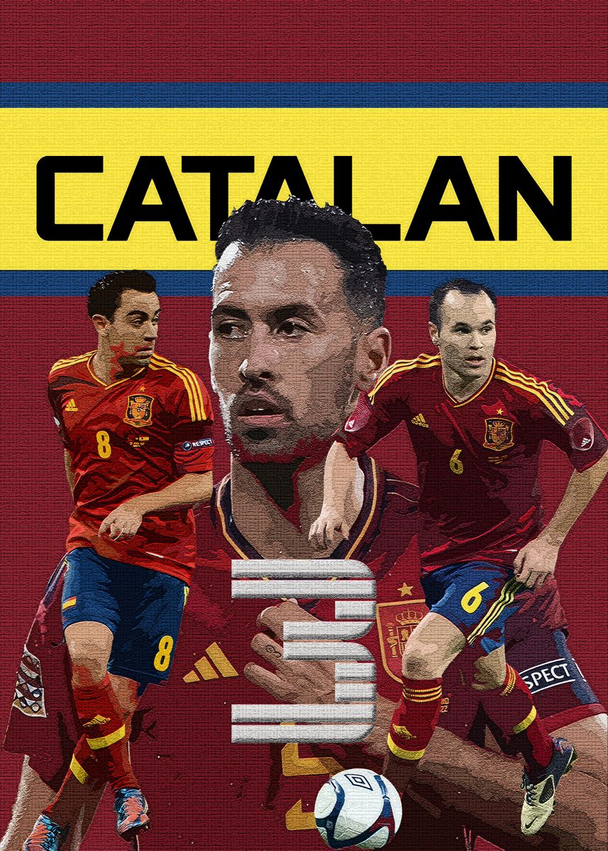 'Legendary Midfield Trio' Poster, picture, metal print, paint by Edward ...