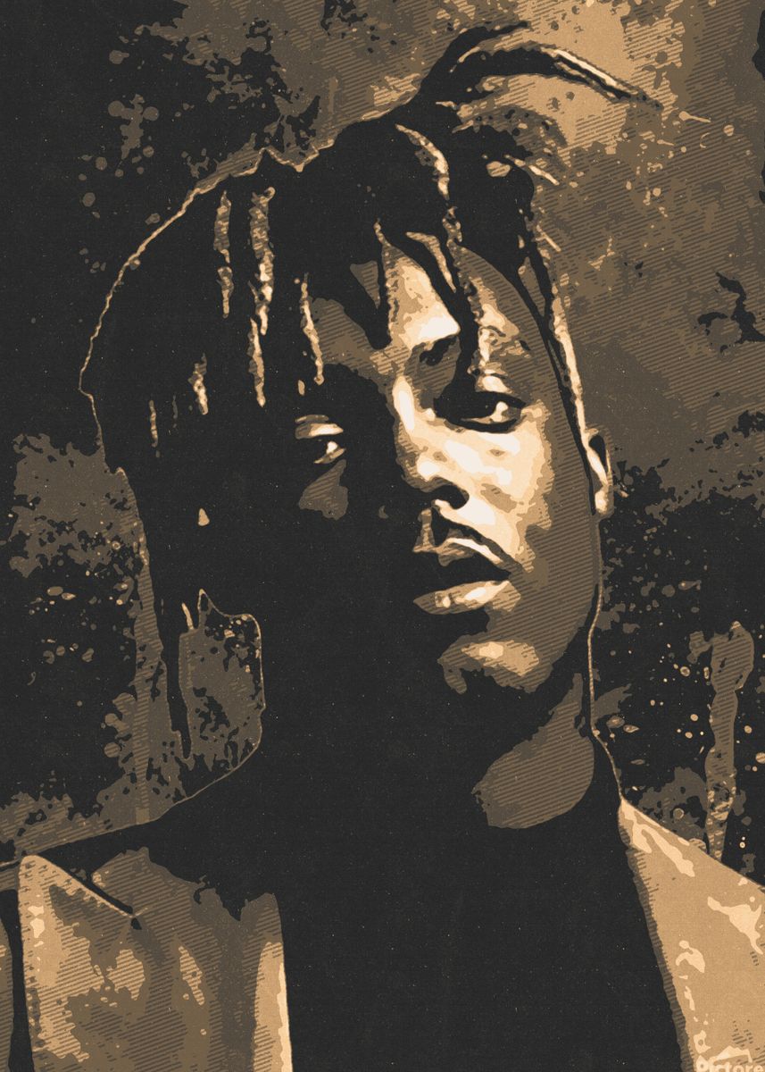 'Juice Wrld Portrait' Poster, picture, metal print, paint by Papa Giana ...