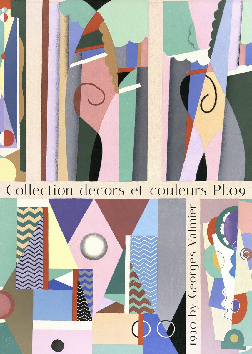 'Collection décors et couleurs Pl.09 (1930) by Georges Valmier' Poster ...