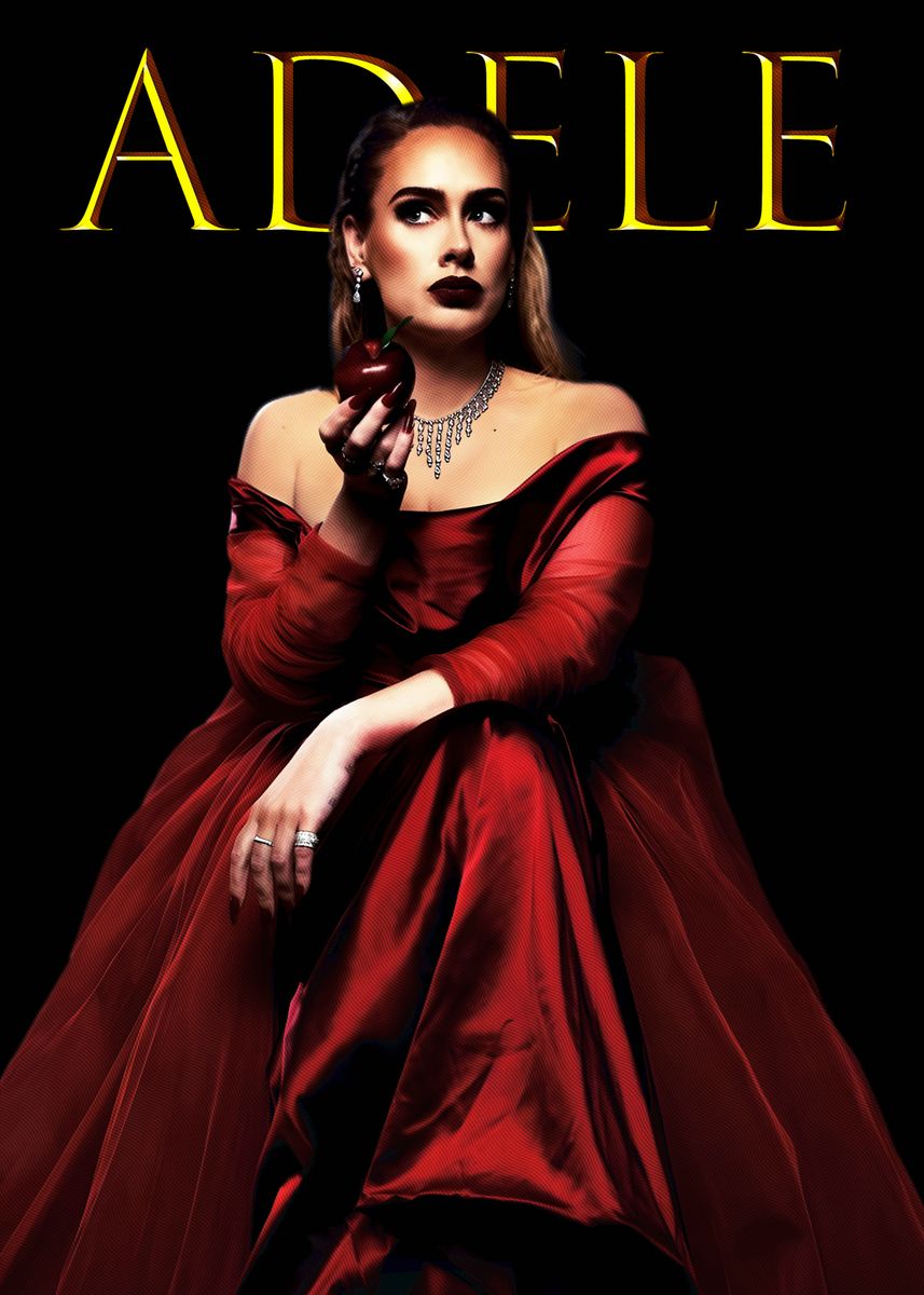 'Adele ' Poster, picture, metal print, paint by Rose Art | Displate