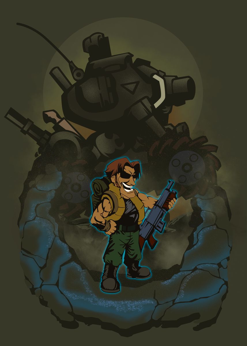 'metal slug' Poster, picture, metal print, paint by geeks holic | Displate