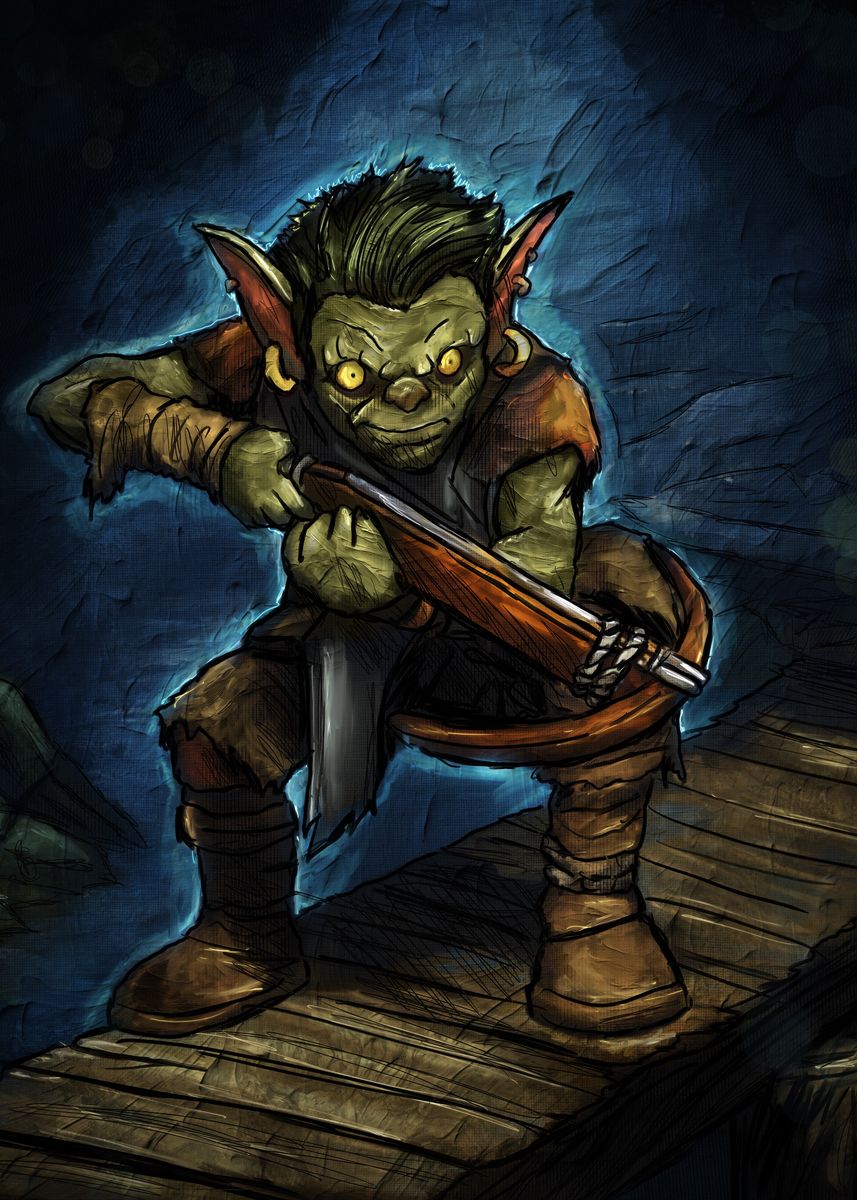 'Goblin with Crossbow' Poster, picture, metal print, paint by Charles ...