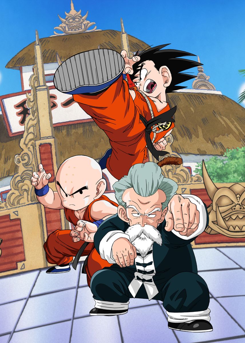 'Dragon Ball Trio' Poster, picture, metal print, paint by Dragon Ball ...