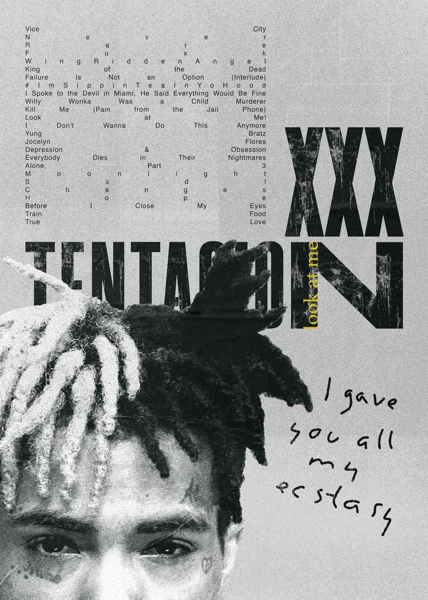 'XXXTentacion' Poster, picture, metal print, paint by Nerdworld 1 ...