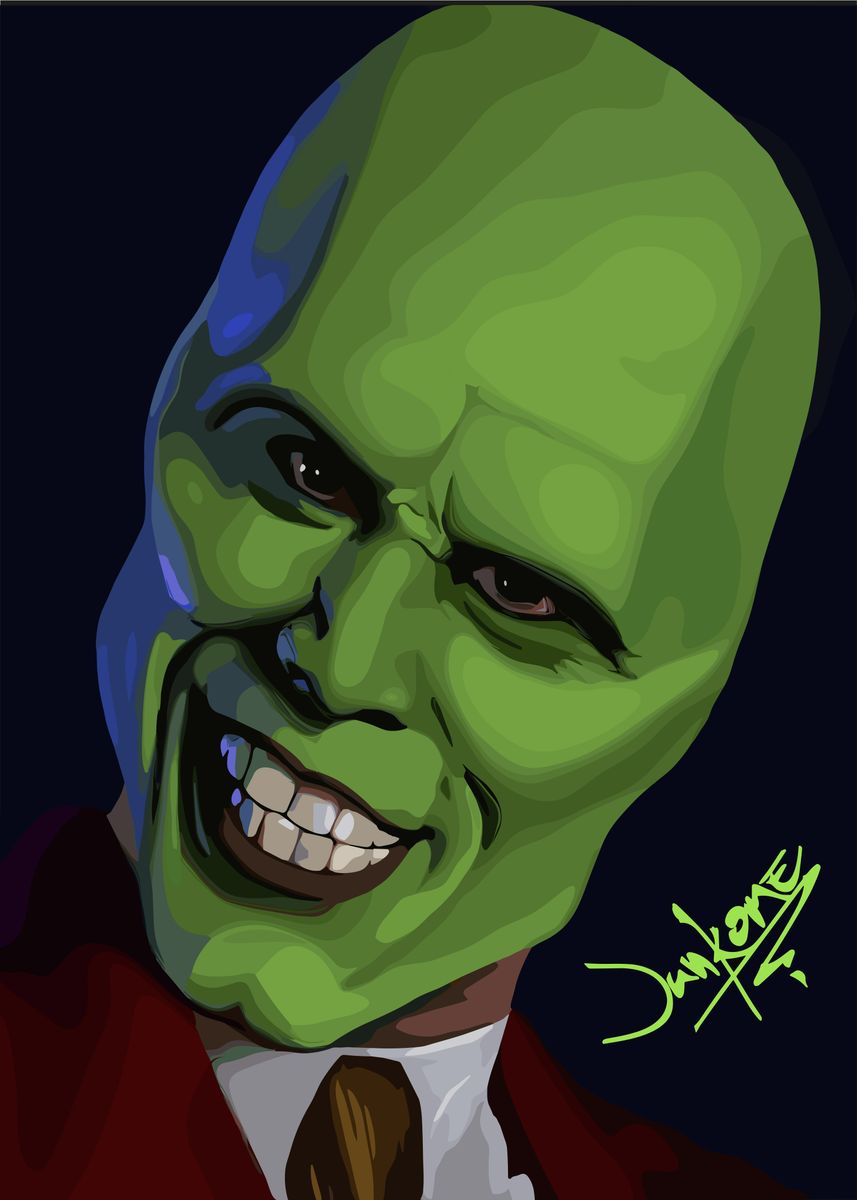 'The Mask Character Art' Poster, picture, metal print, paint by ...