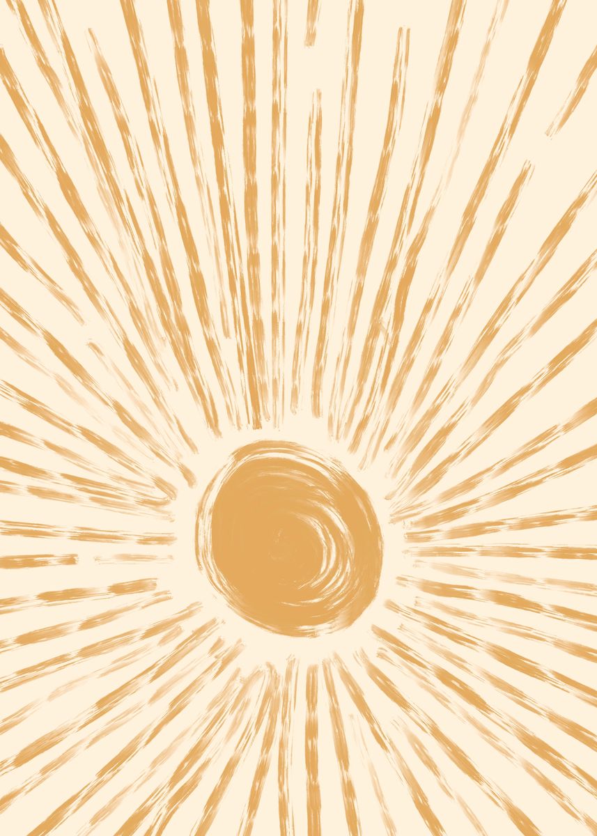 'Sunburst Abstract Art' Poster, picture, metal print, paint by Svetlana ...