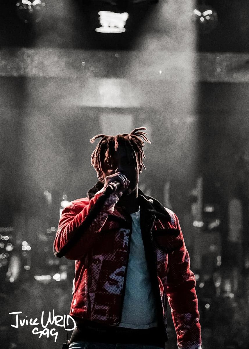 'Juice Wrld' Poster, picture, metal print, paint by KI RU | Displate