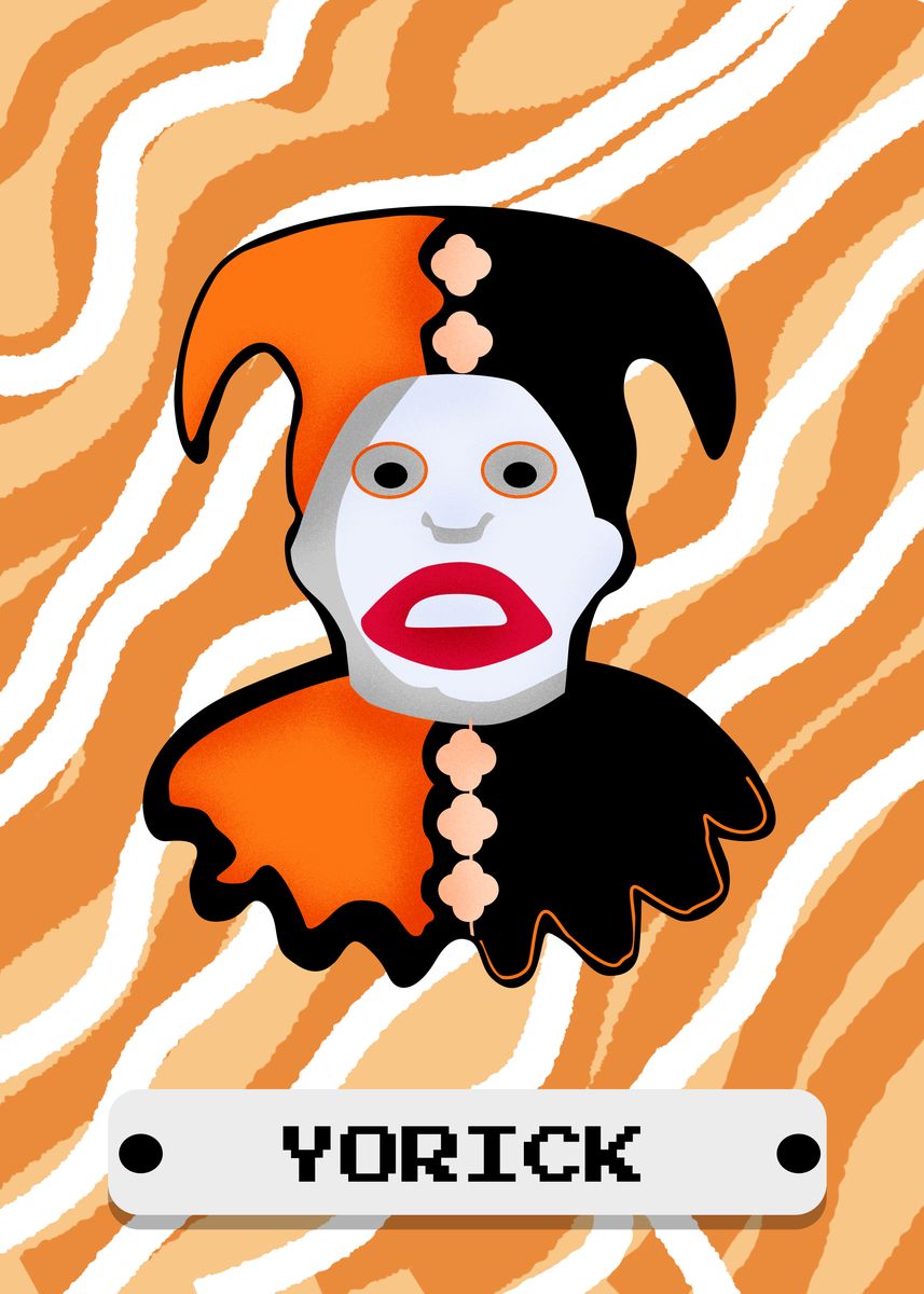 'YoricK Jester balatro' Poster, picture, metal print, paint by malenia ...