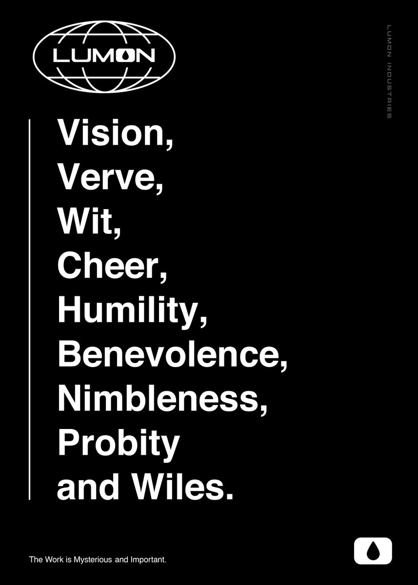 'Lumon Core Principles' Poster, picture, metal print, paint by Dalibor ...