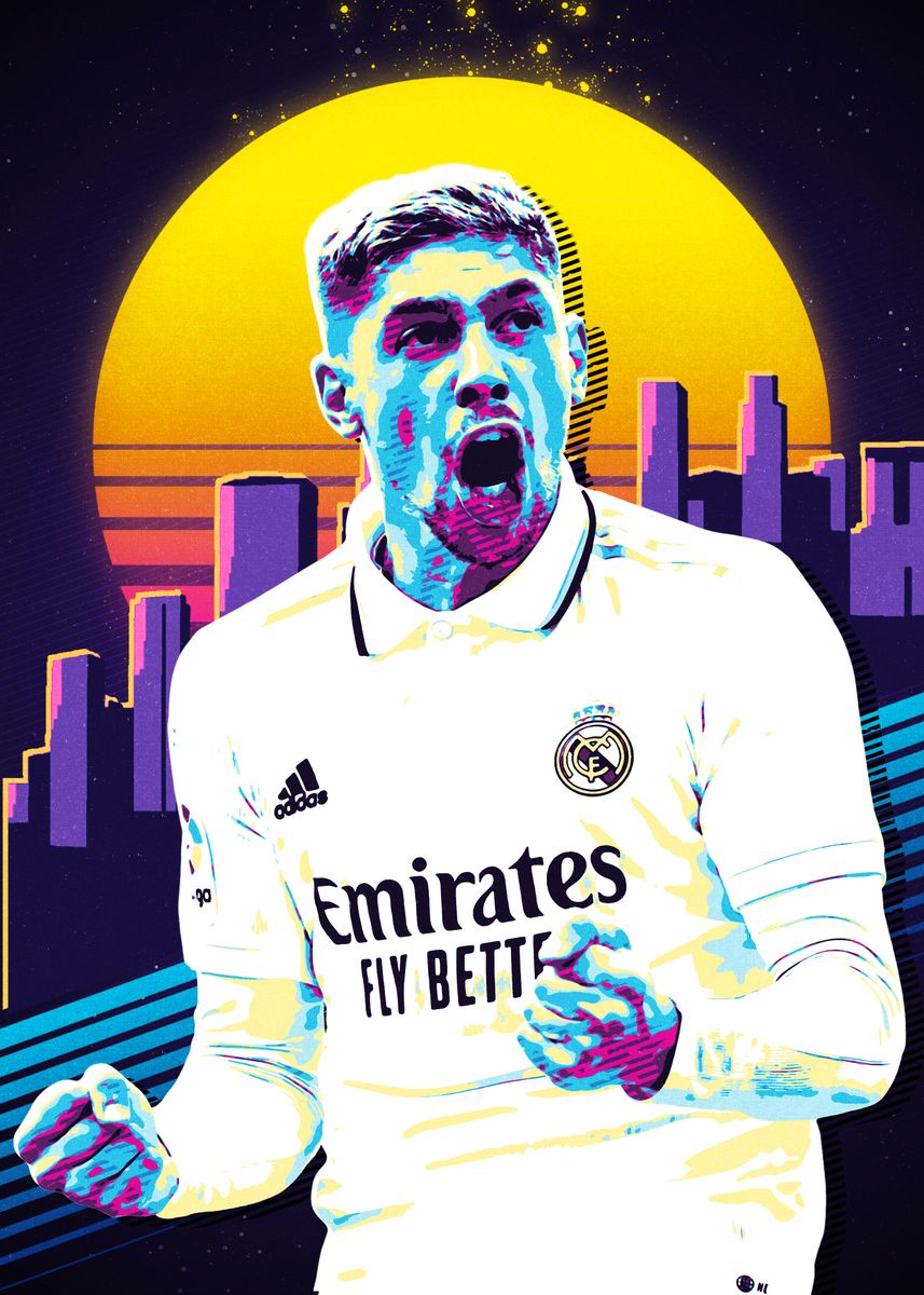 'Federico Valverde' Poster, picture, metal print, paint by Rose Art ...