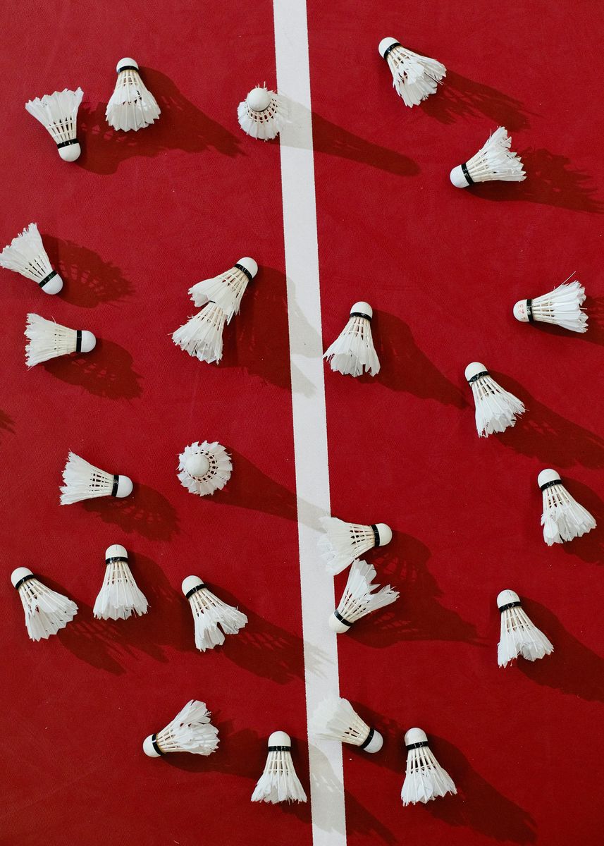 'Badminton Shuttlecocks' Poster, picture, metal print, paint by ...