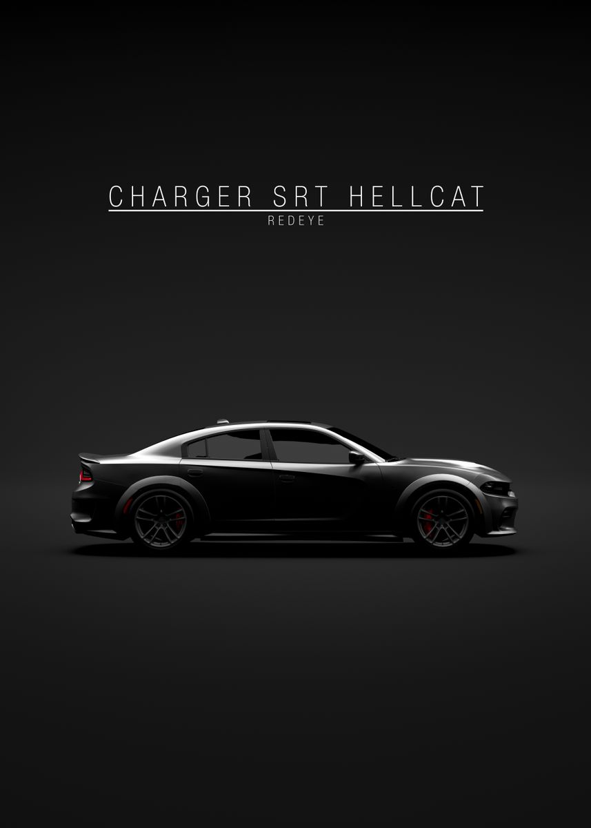 'Dodge Charger SRT Hellcat Redeye' Poster, picture, metal print, paint ...