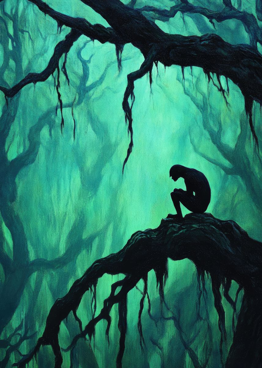 'Loneliness' Poster, picture, metal print, paint by Gulden Akyildiz ...