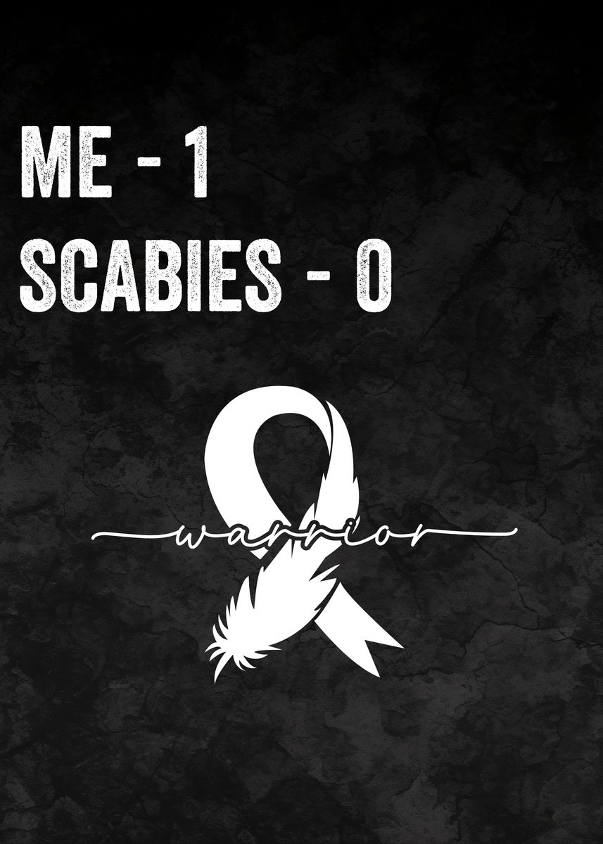 'Scabies Warrior Ribbon' Poster, picture, metal print, paint by ...