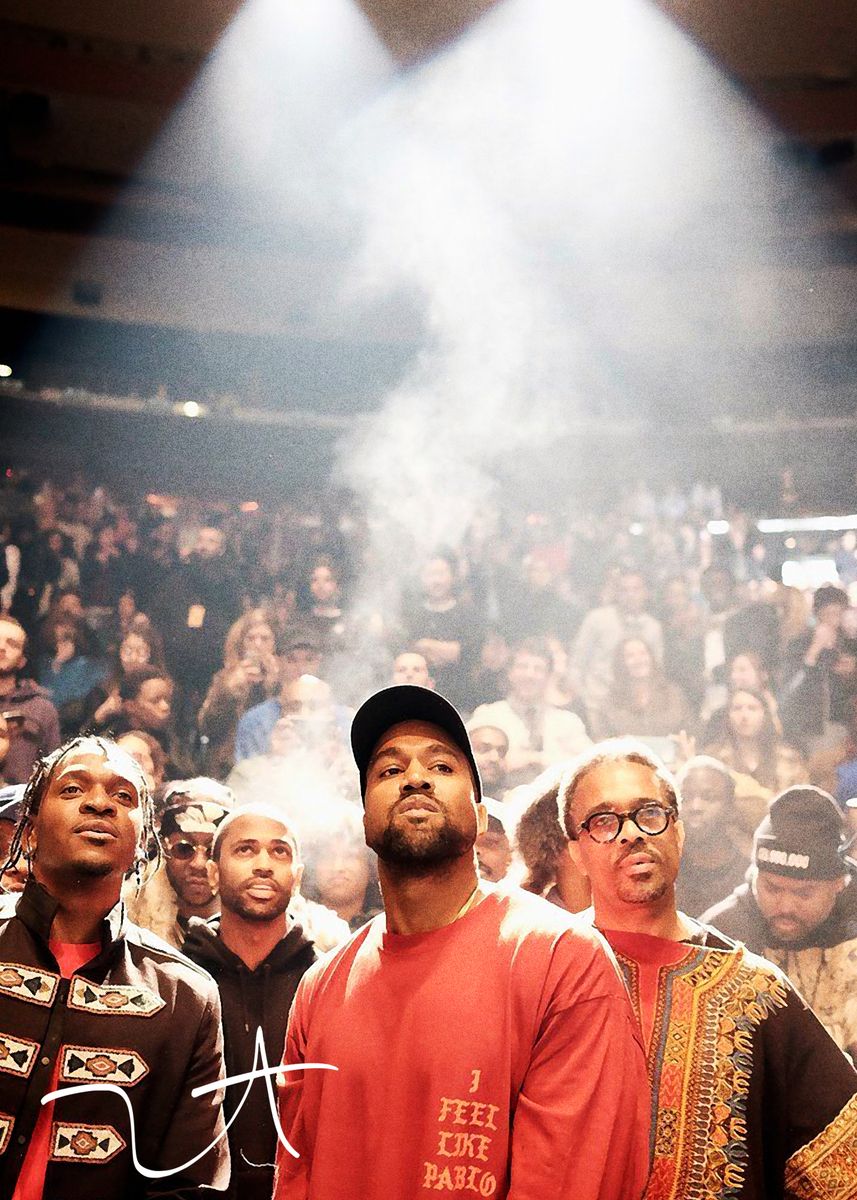 'Kanye West' Poster, picture, metal print, paint by KI RU | Displate