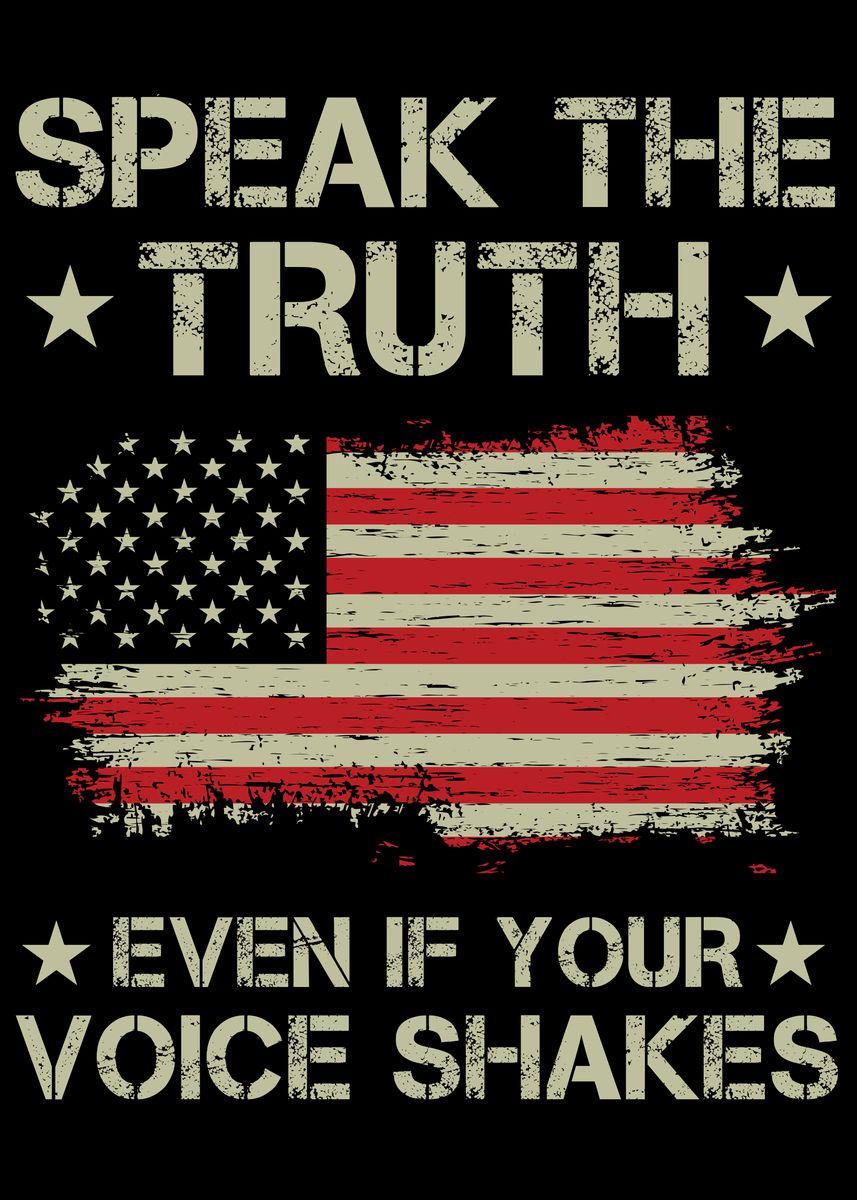 'Speak the Truth' Poster, picture, metal print, paint by Aisavart ...