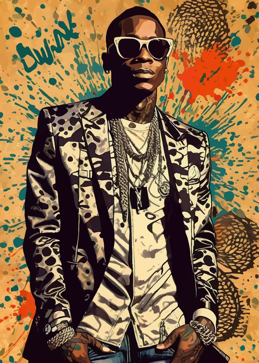 'Soulja Boy Vintage' Poster, picture, metal print, paint by DUMBROS ...