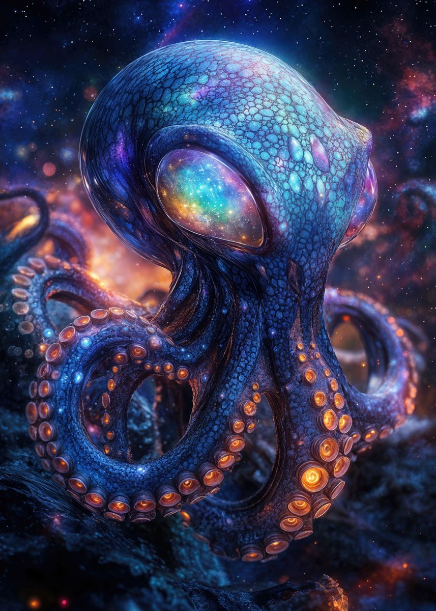 'Ethereal Leviathan' Poster, picture, metal print, paint by M Hultink ...