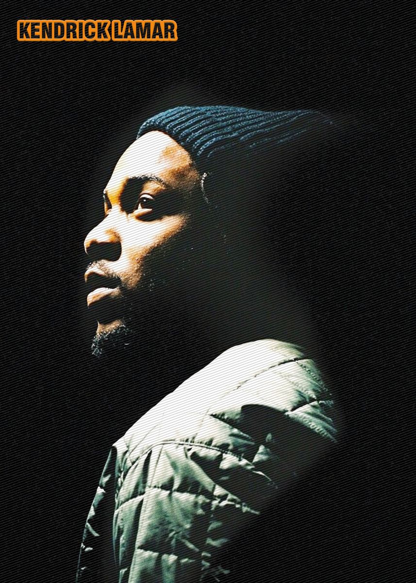 'Kendrick Lamar Portrait' Poster, picture, metal print, paint by ...