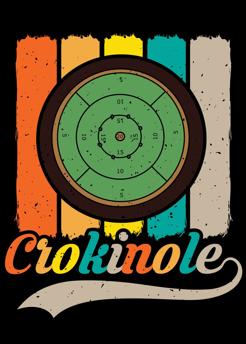 'Crokinole Game Board' Poster, picture, metal print, paint by Aisavart ...