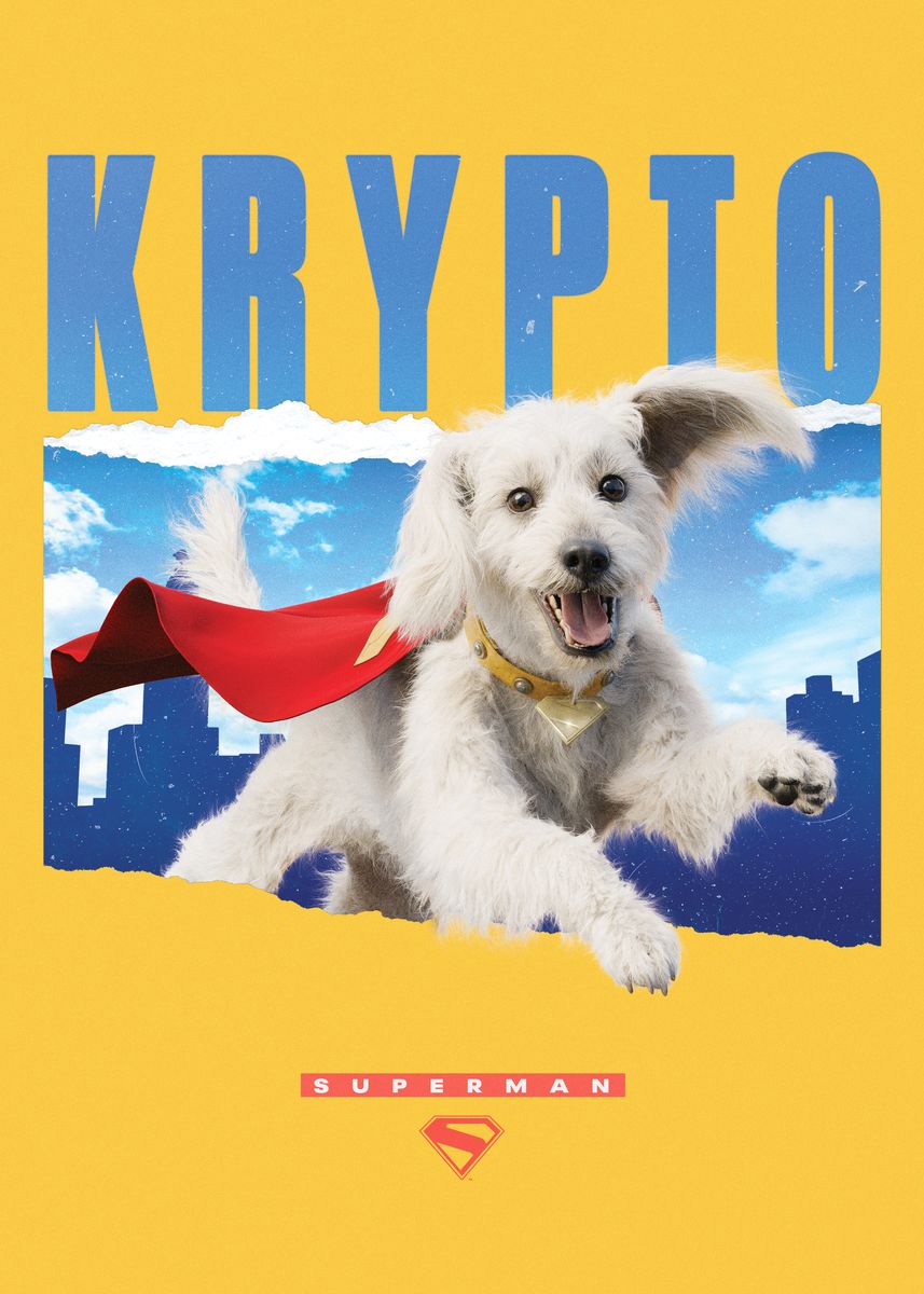 'Krypto' Poster, picture, metal print, paint by DC Comics | Displate