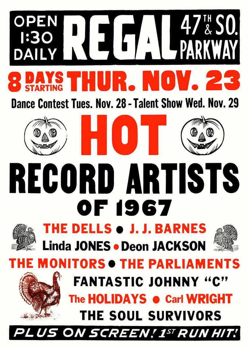 '1967 Soul Music Concert Poster' Poster, picture, metal print, paint by ...