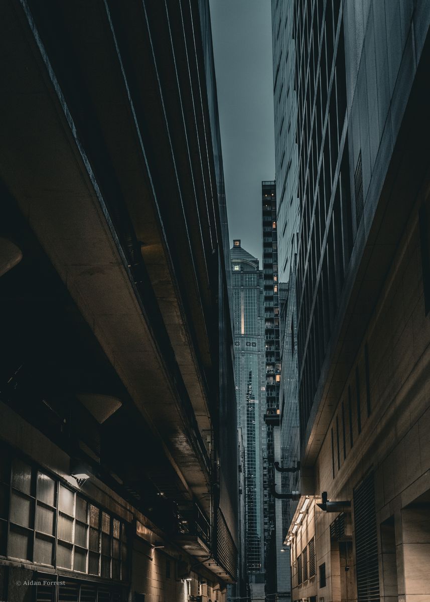 'Seattle City Alleyway' Poster, picture, metal print, paint by Aidan ...