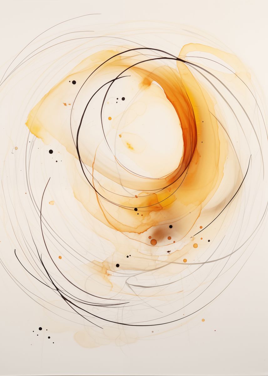 'Abstract Ink Art' Poster, picture, metal print, paint by Roman Stasiuk ...