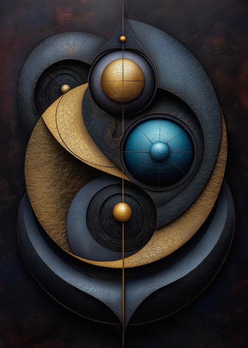 'Galactic Spheres of Energy' Poster, picture, metal print, paint by ...