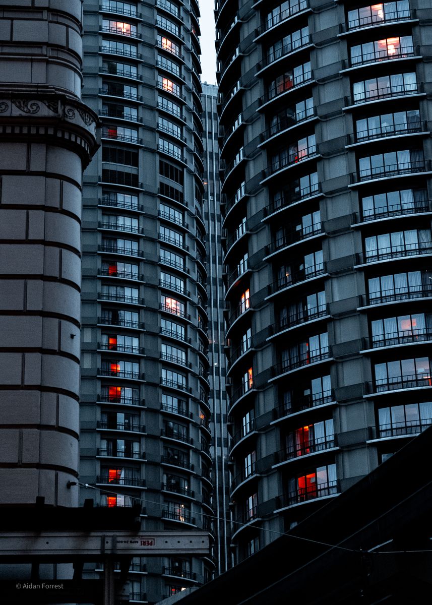 'Seattle Cityscape of the Westin' Poster, picture, metal print, paint ...