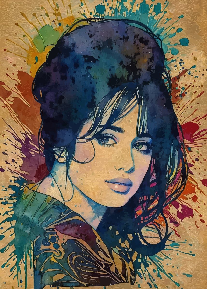 'Camila Cabello Vintage' Poster, picture, metal print, paint by DUMBROS ...