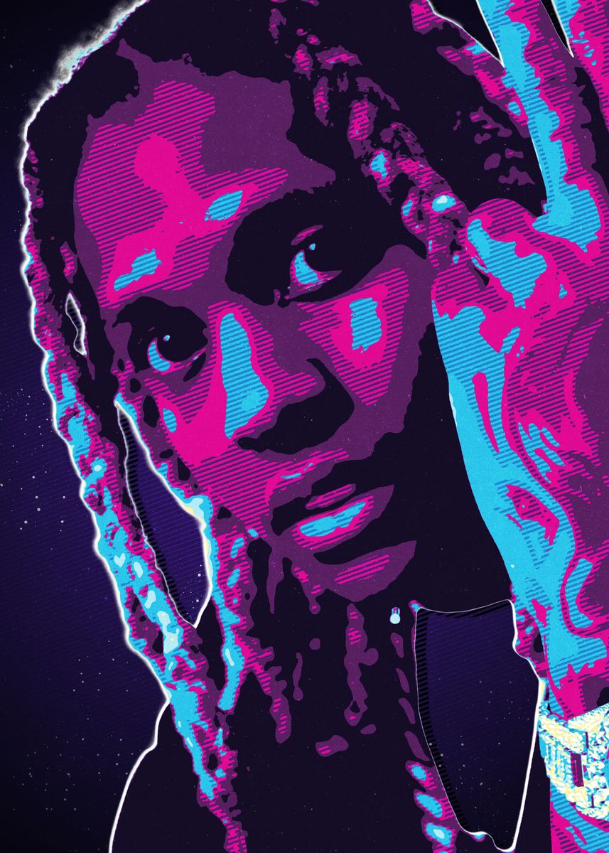 'Lil Durk Digital Art' Poster, picture, metal print, paint by SOLIK ...