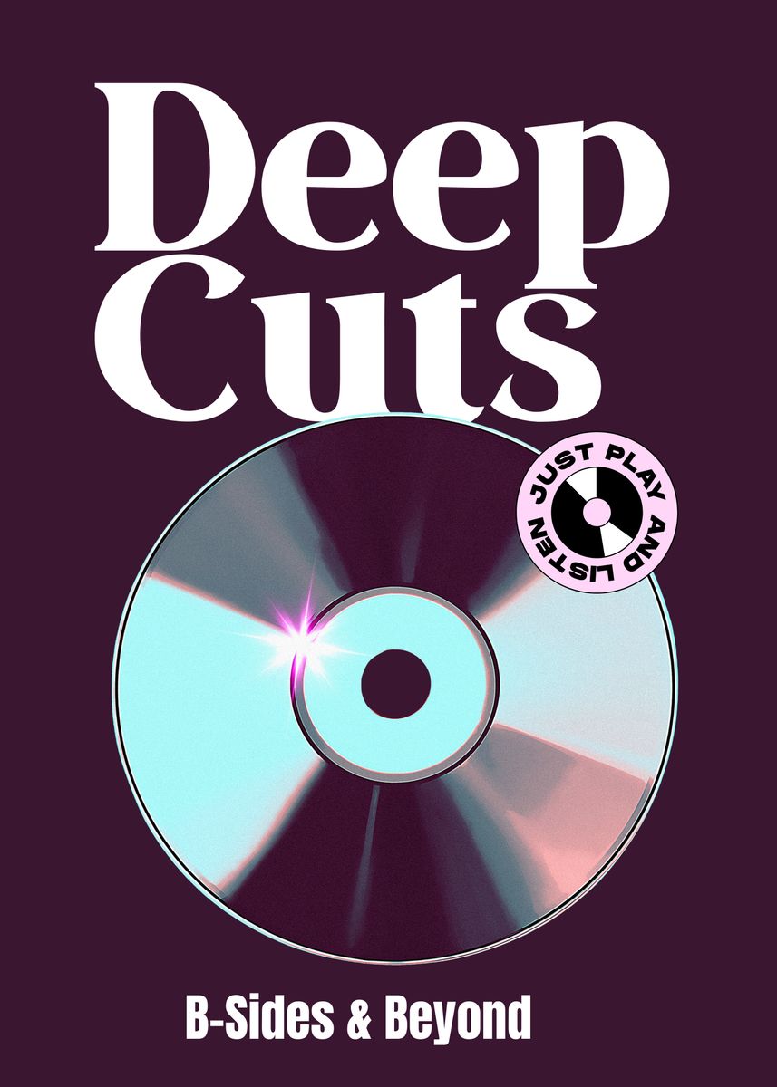 'Deep Cuts Music CD' Poster, picture, metal print, paint by SurAni ...