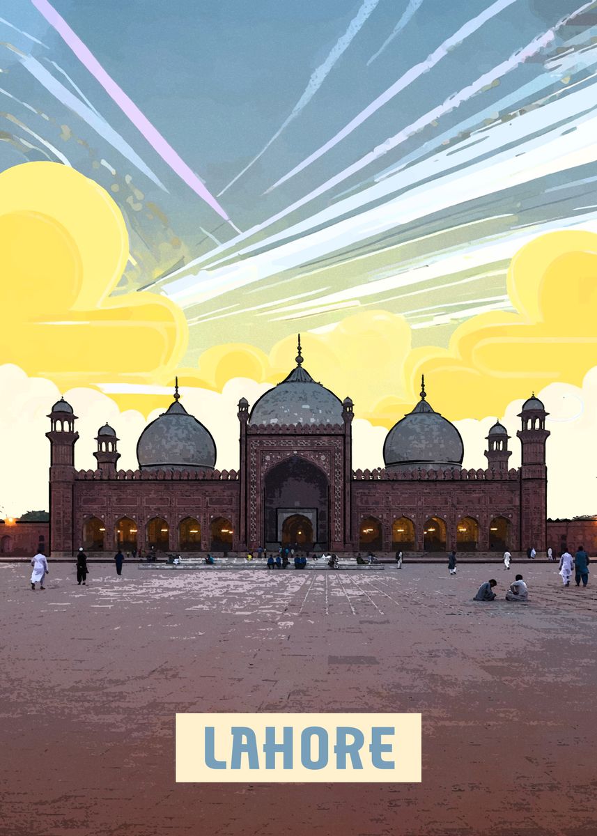 'Lahore' Poster, picture, metal print, paint by Bo Kev | Displate