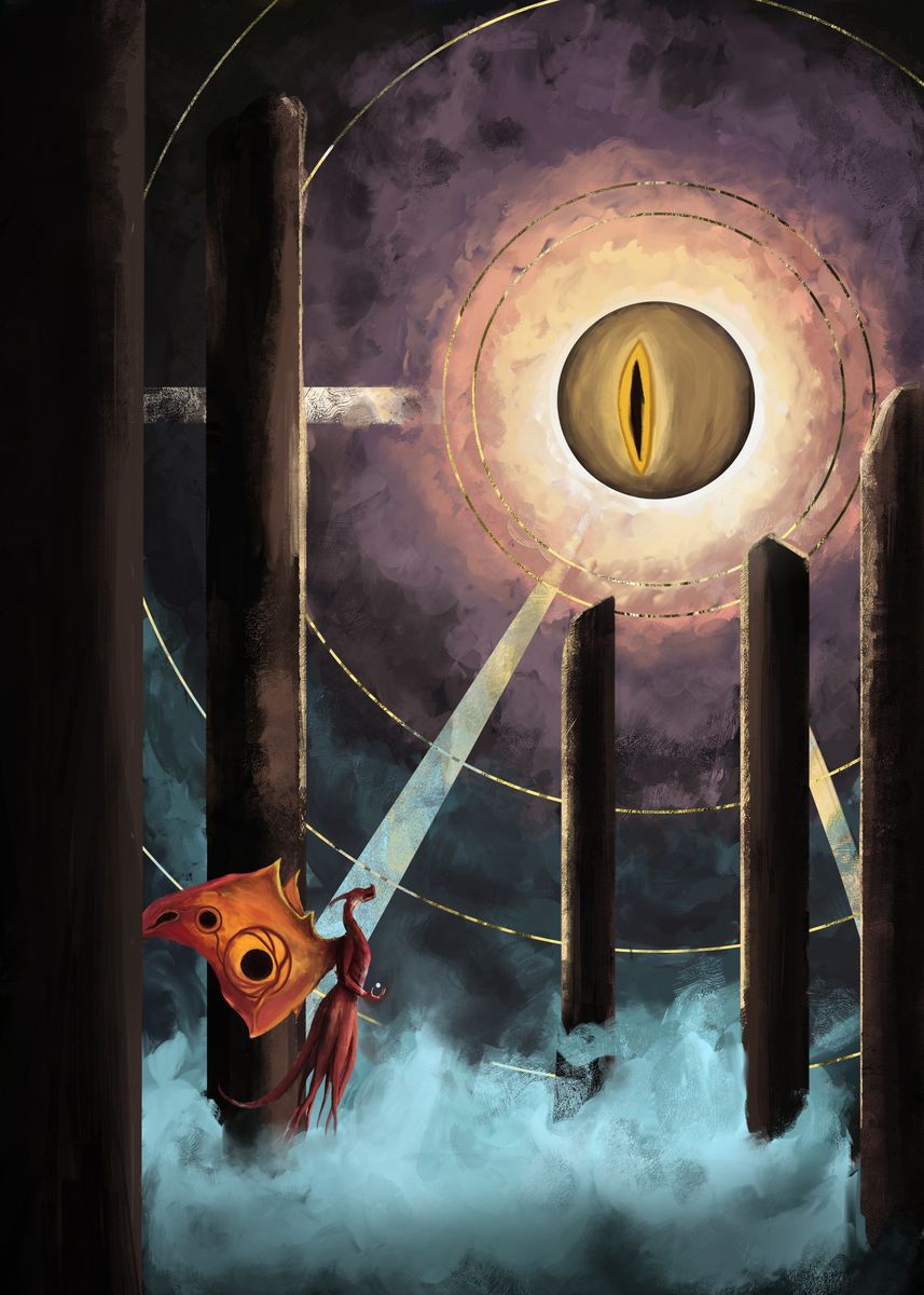 'Temple of the Astral Eye' Poster, picture, metal print, paint by Alex ...