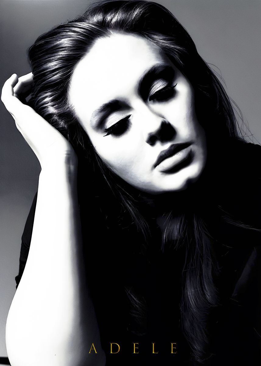 'Adele ' Poster, picture, metal print, paint by Rose Art | Displate