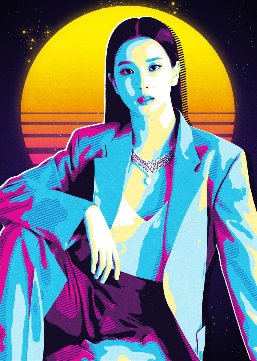 'jisoo' Poster, picture, metal print, paint by Rose Art | Displate