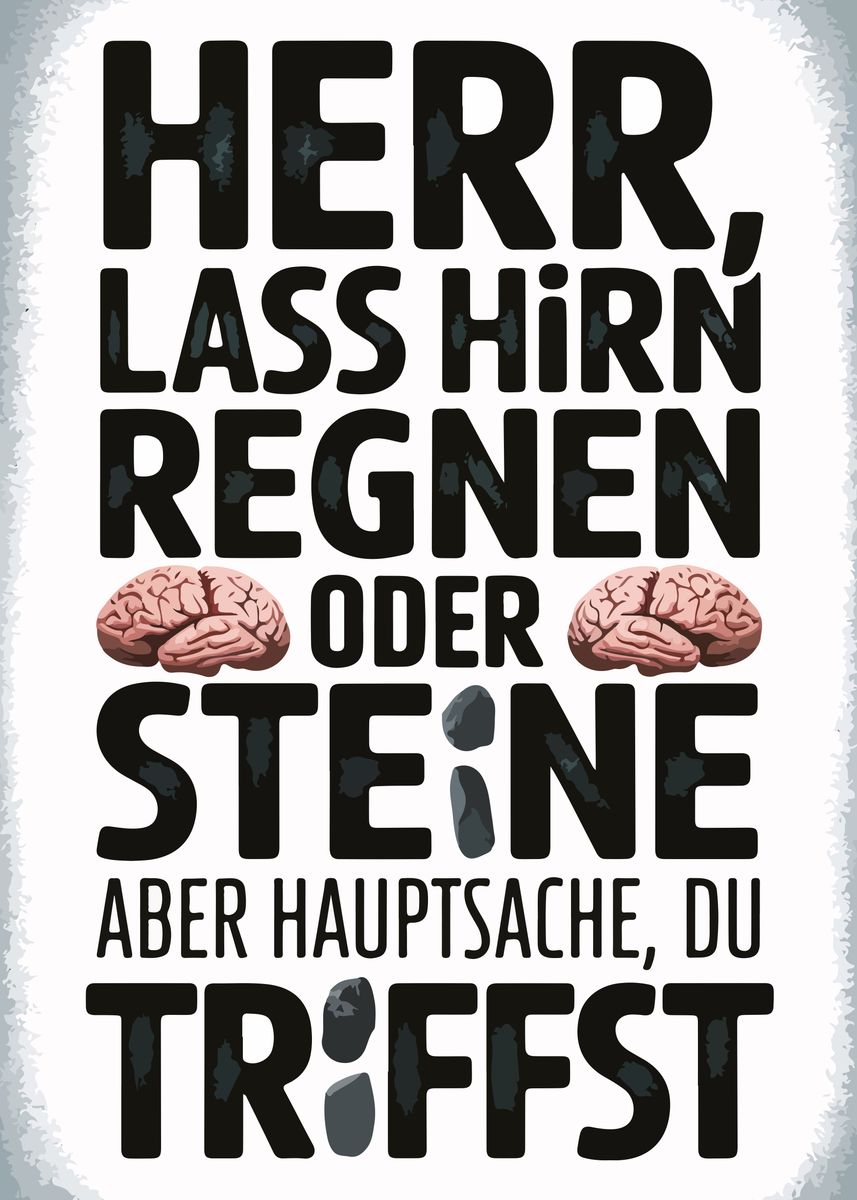 'German Quote Poster' Poster, picture, metal print, paint by ...