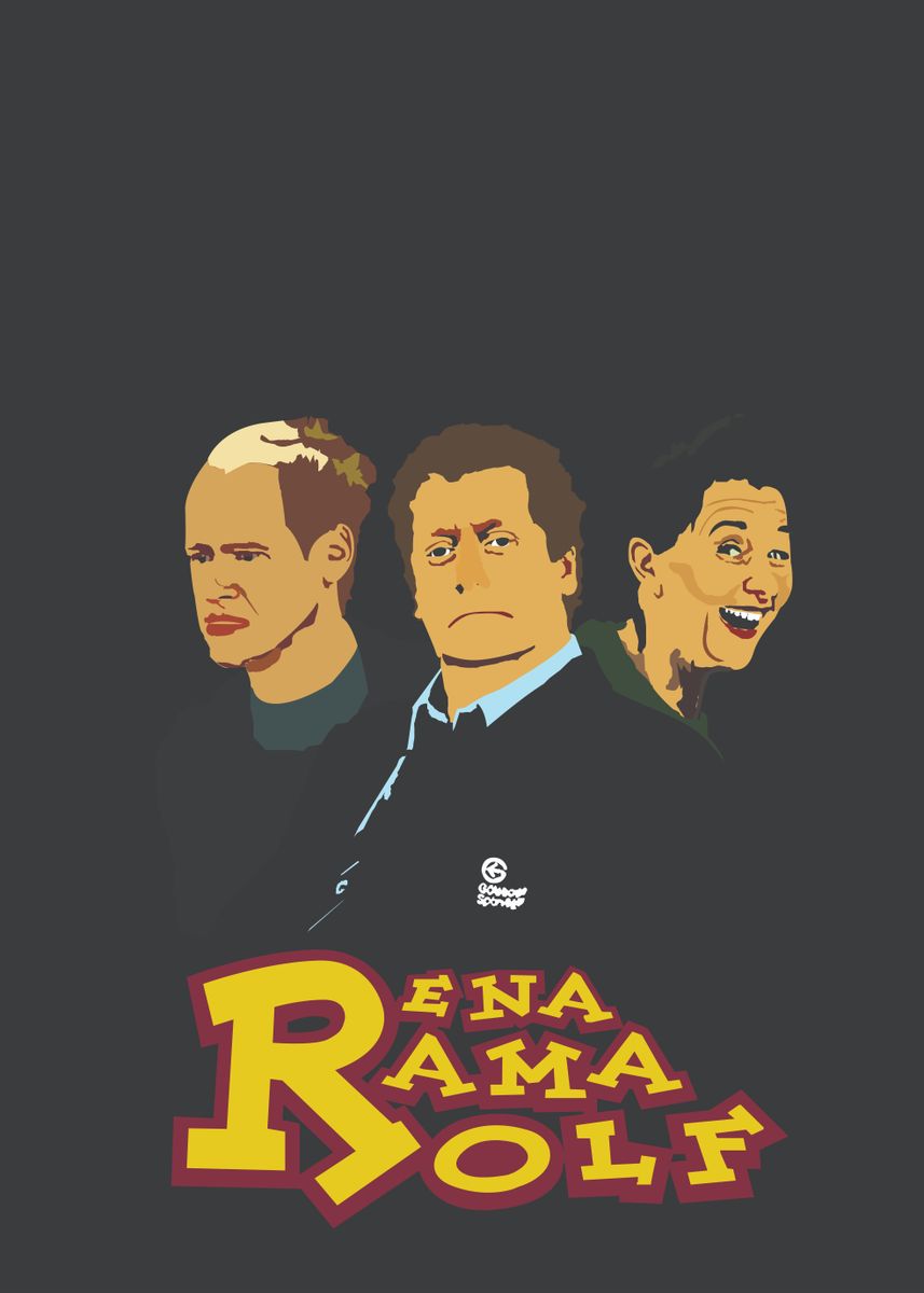 'Rena Rama Rolf Poster' Poster, picture, metal print, paint by ...