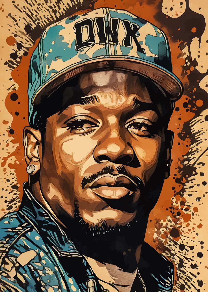 'Bobby Brown Rapper ' Poster, picture, metal print, paint by DUMBROS ...