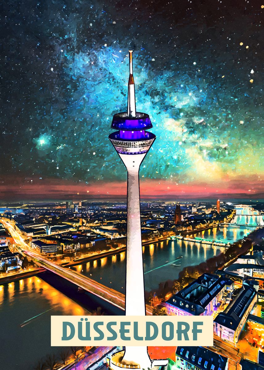 Dusseldorf Poster Picture Metal Print Paint By Bo Kev Displate dusseldorf-poster-picture-metal-print-paint-by-bo-kev-displate