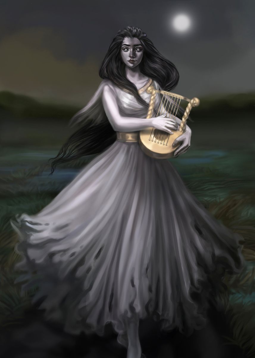 'Aibell the Banshee' Poster, picture, metal print, paint by ...