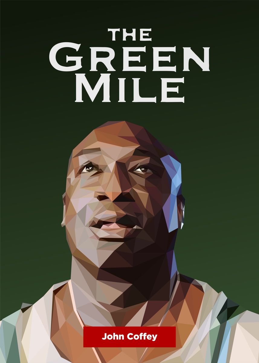 'The Green Mile John Coffey' Poster, picture, metal print, paint by ...
