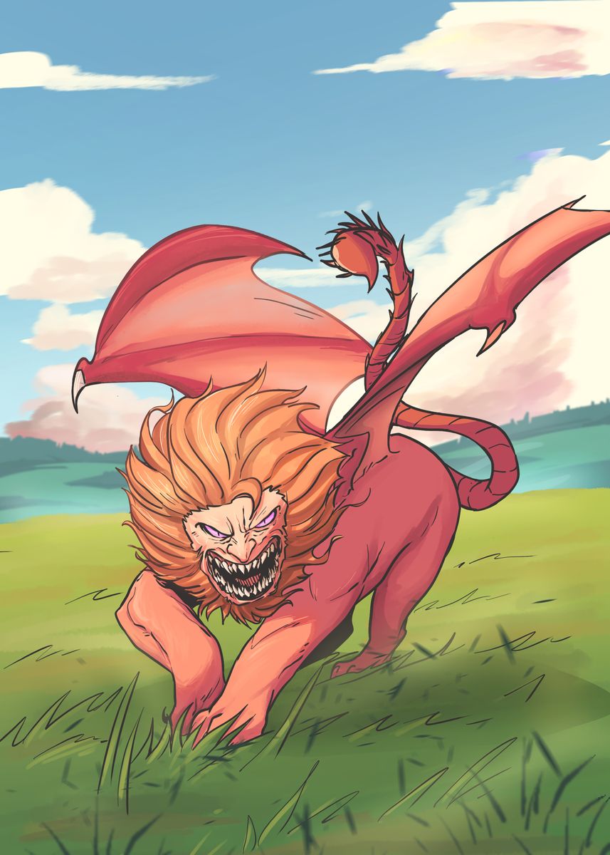 'Manticore, the Great Disappearance' Poster, picture, metal print ...