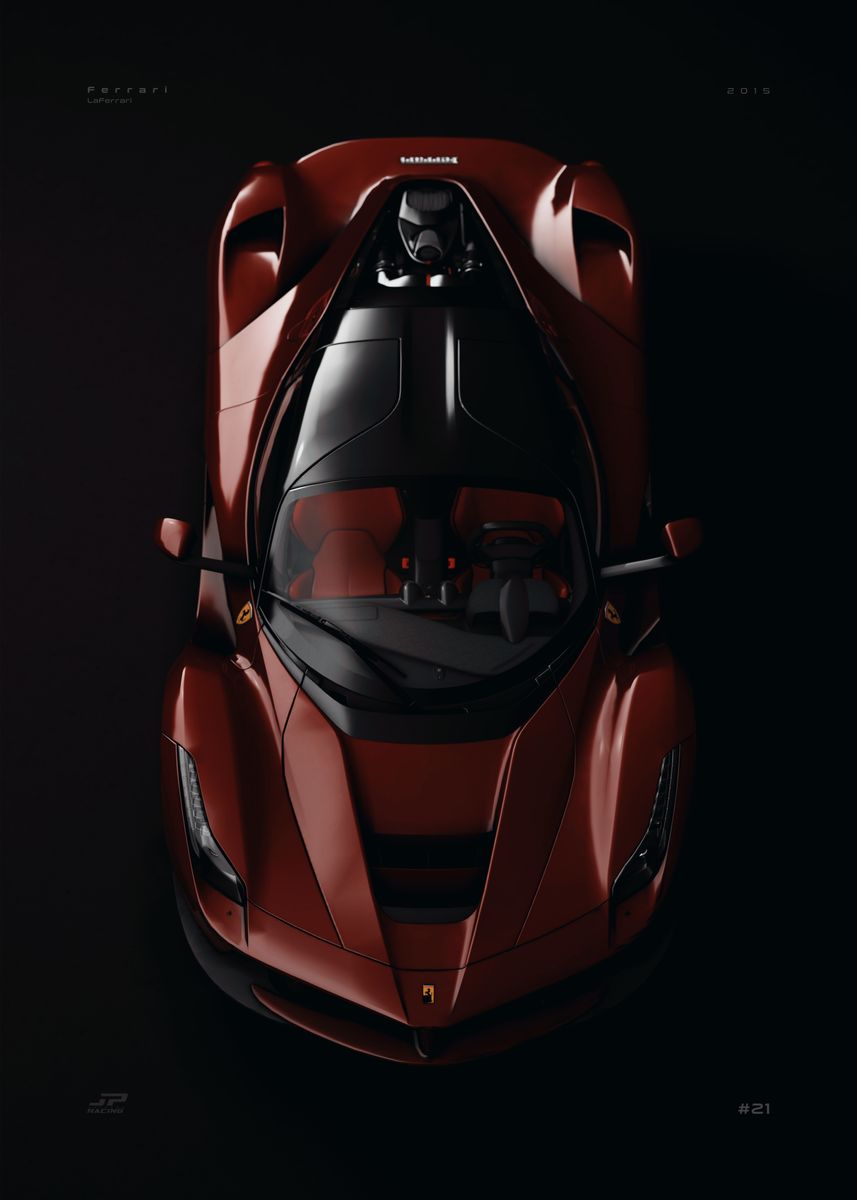 'Ferrari LaFerrari 2015' Poster, picture, metal print, paint by Jaypads ...