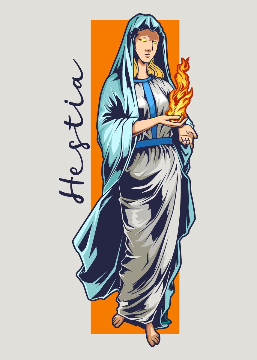 'Hestia, Greek Goddess of Hearth' Poster, picture, metal print, paint ...