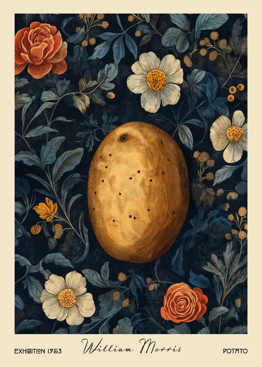 'Morris Potato Kitchen' Poster, picture, metal print, paint by Marie K ...