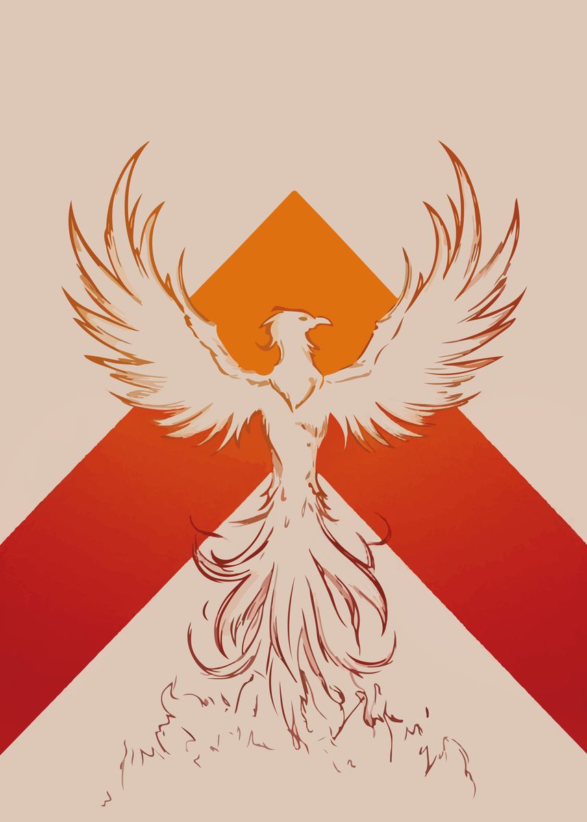 'Phoenix Rising' Poster, picture, metal print, paint by StonebridgeArt ...