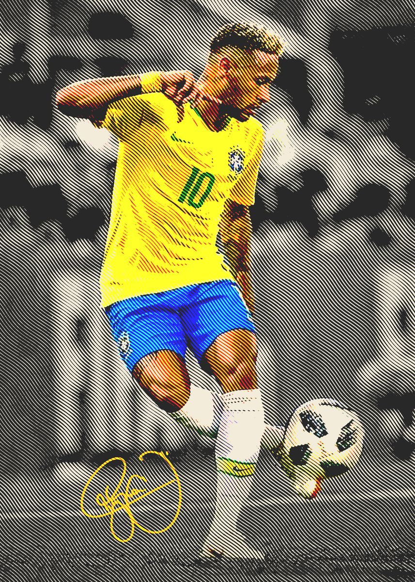 'Trend Soccer Art' Poster, picture, metal print, paint by Balint Rag ...