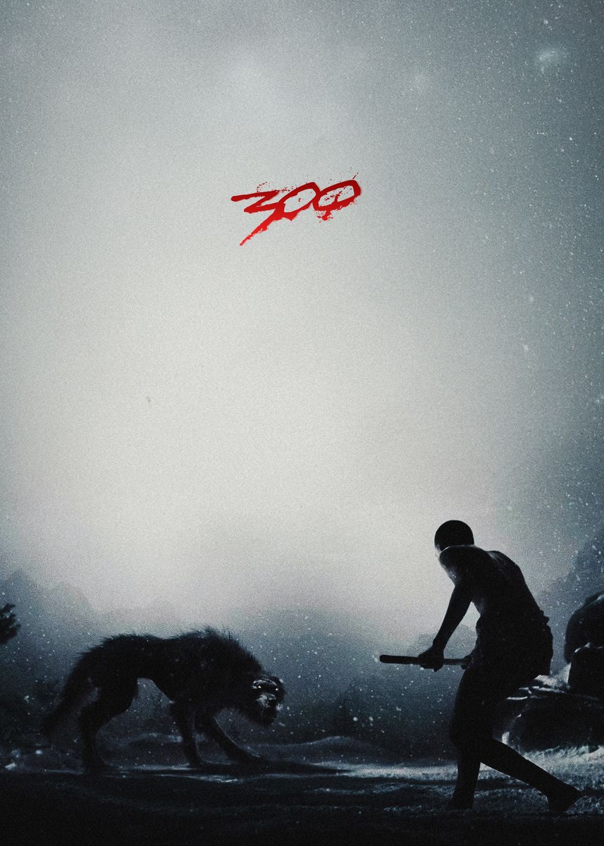 '300 ' Poster, picture, metal print, paint by Nerdworld 1 | Displate